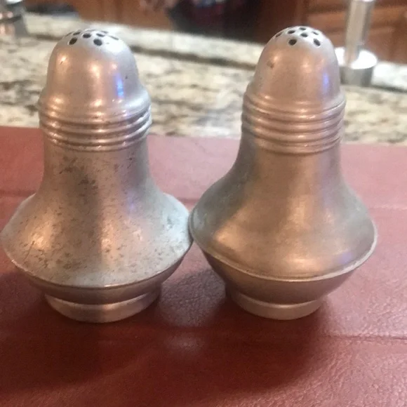 Vintage Aluminum Salt Shakers